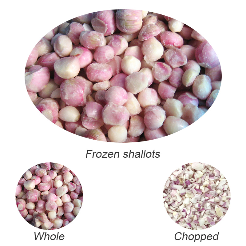 Wholesale 100% pure Frozen Shallots diced IQF Chinese shallots cubes ...